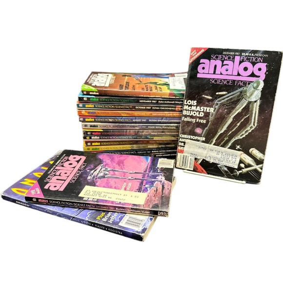 Analog | Accents | 987 Analog Science Fiction Pulp Fiction Magazines ...